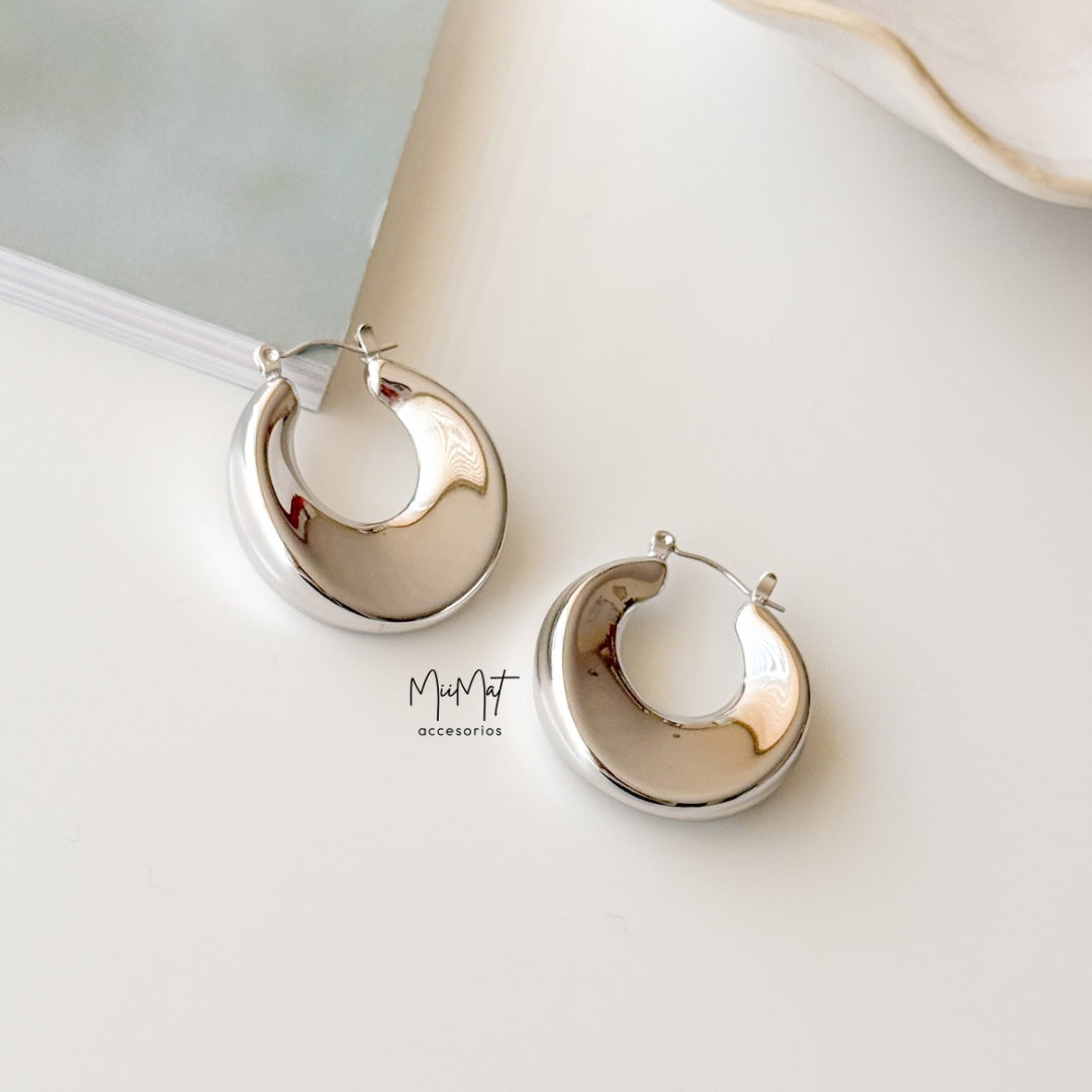 Arracadas Shape Plata – MiiMat