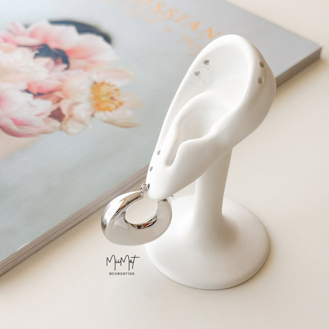 Arracadas Shape Plata – MiiMat